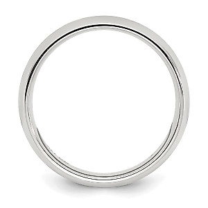 IceCarats 925 Sterling Silver 3mm Comfort Fit Plain Classic Wedding Band Ring Size 7.00