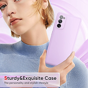 LeYi for Galaxy S20 FE Case, Phone Case Samsung S20 FE 5G with [2 Pack] Tempered Glass Screen Protector for Women Men, Liquid Silicone Soft Microfiber Liner Cover Case for Galaxy S20 FE, Purple