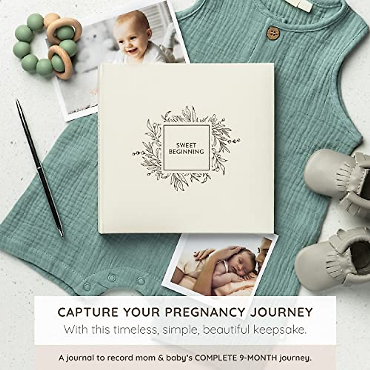 Keepsake Pregnancy Journal to Cherish Forever - A Pregnancy Book to Capture Every Milestone of Mom & Baby’s 9-Month Journey - Pregnancy Baby Journal For Expecting First Time Moms & Experienced Moms