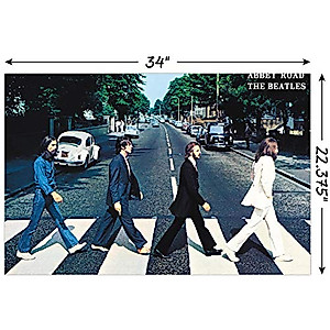 Trends International Beatles-Abbey Road Wall Poster, 22.375" x 34", Unframed Version, Bedroom