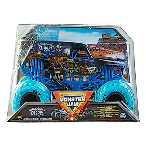 Monster Jam, Official Son-uva Digger Monster Truck, Collector Die-Cast Vehicle, 1:24 Scale, Kids Toys for Boys Ages 3 and up