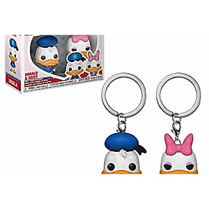 Funko Pop! Keychain: Donald & Daisy 2 Pack Toy, Multicolor
