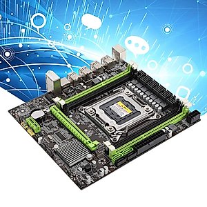 Hopcd Desktop Computer Motherboard, LGA 2011 Motherboard Support 1066/1333/1600 / 1866MHz DDR3+ RTL8111H Gigabit Network Card / SATA3.0+PCI-E /6-Channel Audio Chip