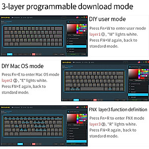 SK64 64 Tasti Hot Swap Tastiera Meccanica Cablata con RGB Retroilluminato ABS Tasti Freccia Tasti Impermeabile Programmabile per Win/Mac/Gaming (Gateron Ottico Marrone, Custodia Bianco)