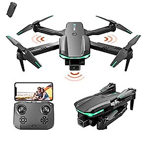 Xecvkr Drone with Dual 4K HD FPV Camera for Kids&Beginner - Drone Toys Gifts for Boys Girls Altitude Hold Headless Mode One Key Start Speed Adjustment 4 Channel A19