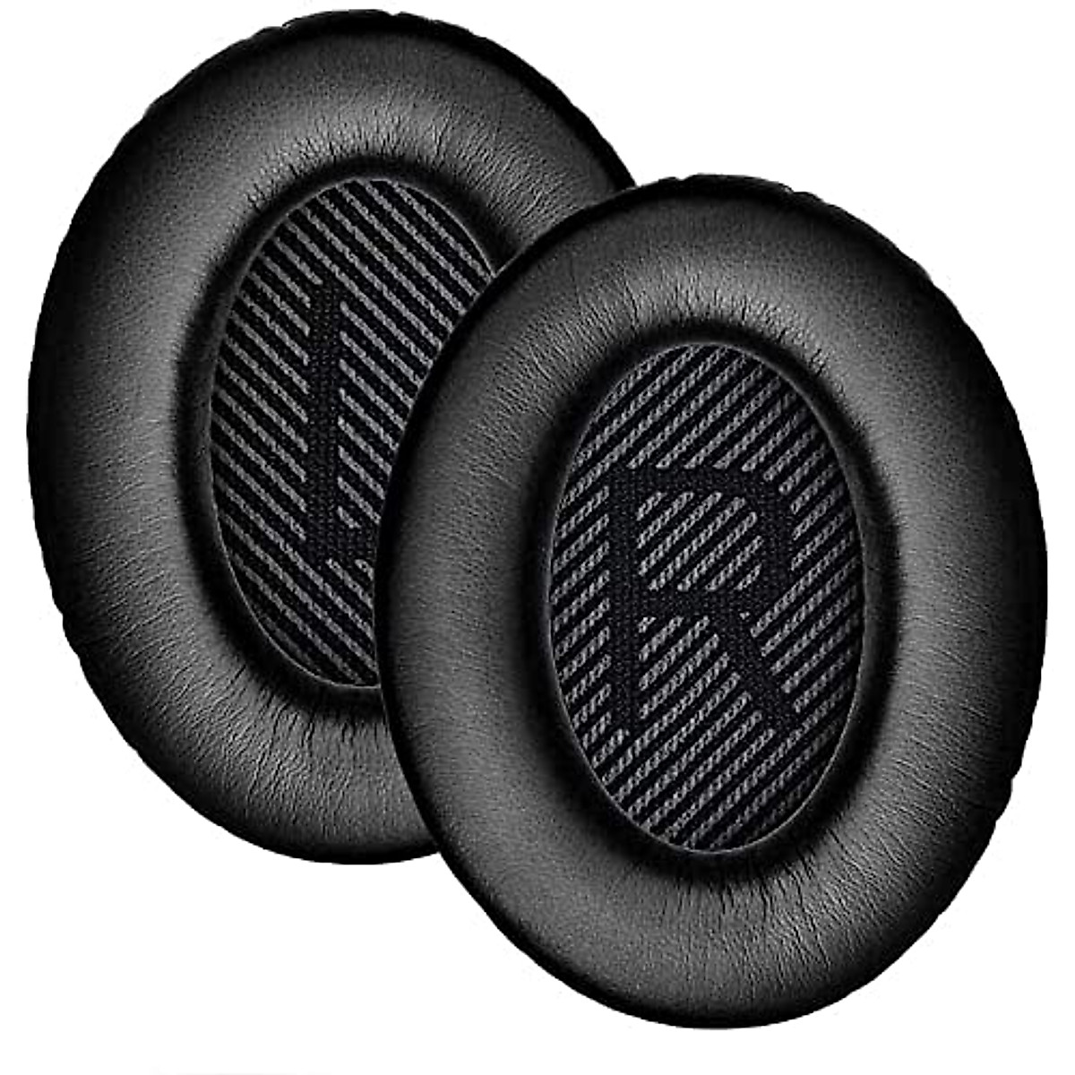 QC35 Ear Pads, Replacement Protein Leather Earpads Memory Foam Ear Cushions Cups Repair Parts for Bose QuietComfort 35 (QC35) & Quiet Comfort 35 II (QC35 ii) Headphones - Black