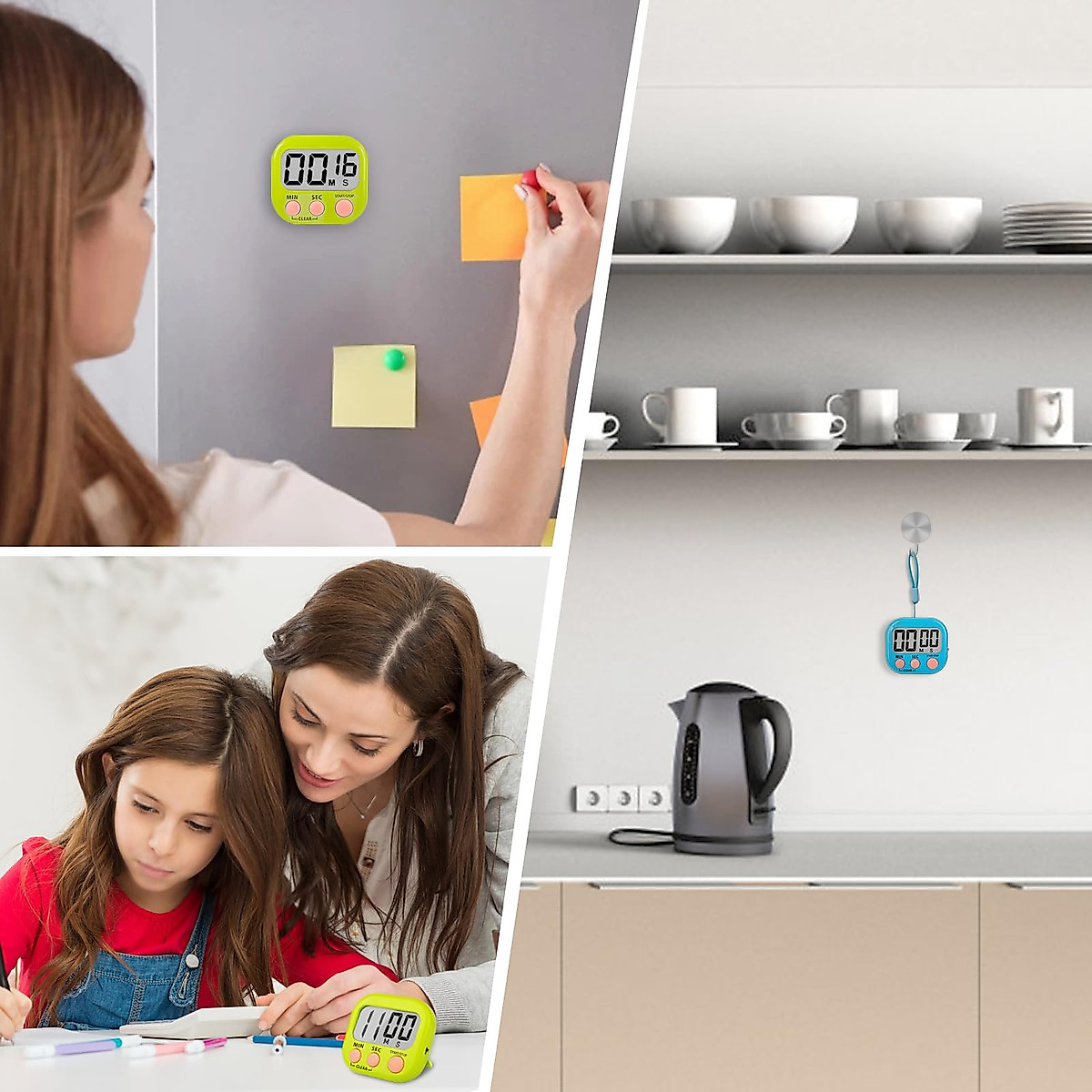 ZILLEEN Classroom Timer for Kids Teachers 2 Pack Digital Tmers