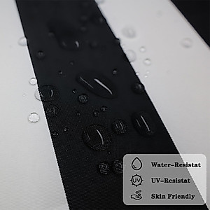 Incoroy Outdoor Chair Cushions for Patio Furniture Set of 2, Patio Seat Cushions with Ties 18.5''x 16'', Water Repellant Outdoor Cushions Patio Furniture Cushions, Outdoor Chair Pads Fade Resistant