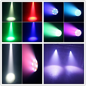 19x15W Zoom Beam Wash Moving Head Light for Stage Lighting Effect with RGBW 4in1 LED and DMX Control Dj Disco and Nightclub (1Pack)