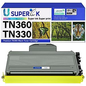 USUPERINK High Yield Compatible Toner Cartridge Replacement for Brother TN360 TN-360 TN330 TN-330 to use with HL-2170W HL-2140 DCP-7040 MFC-7840W MFC-7320 MFC-7340 MFC-7345N (Black, 1-Pack)