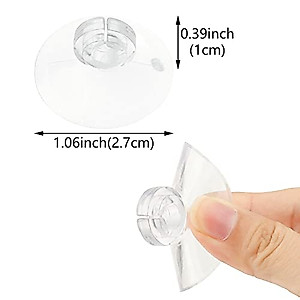 Auswalar 200 Pcs Suction Cup Hooks Christmas Light Clips for Outside Seasonal Lighting Mini Holder Window Glass Home Kitchen Bathroom