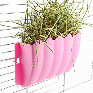 balacoo 2Pcs Bunny Hay Feeder Guinea Pig Hay Holder Less Wasted Hay Rack Manger Rabbit Food Dispenser for Small Pets Guinea Pig Rabbit Chinchilla