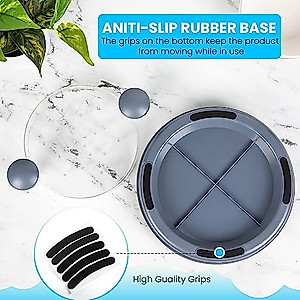 Konvivial Living Pro Chicken Shredder Tool Twist with Clear Lid, 9.5", Meat Shredder, Shredded Chicken, Shred Machine, Dishwasher Safe, Anti-Slip Base, BPA Free