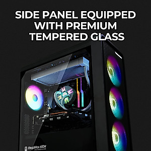 Zalman M3 Plus Micro ATX RGB Gaming PC Case - mATX / Mini-ITX - 4x 120mm Static RGB Fans Preinstalled - Mesh Front Panel - Tempered Glass Side Panel