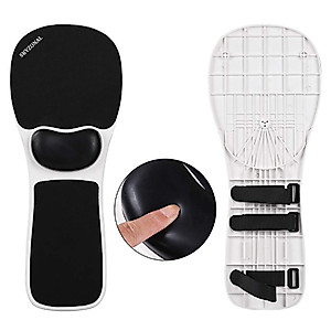 SKYZONAL Ergonomic Adjustable Armrest Wrist Rest-Only Adjustable for Chair (Extra Long Zip Ties Included)