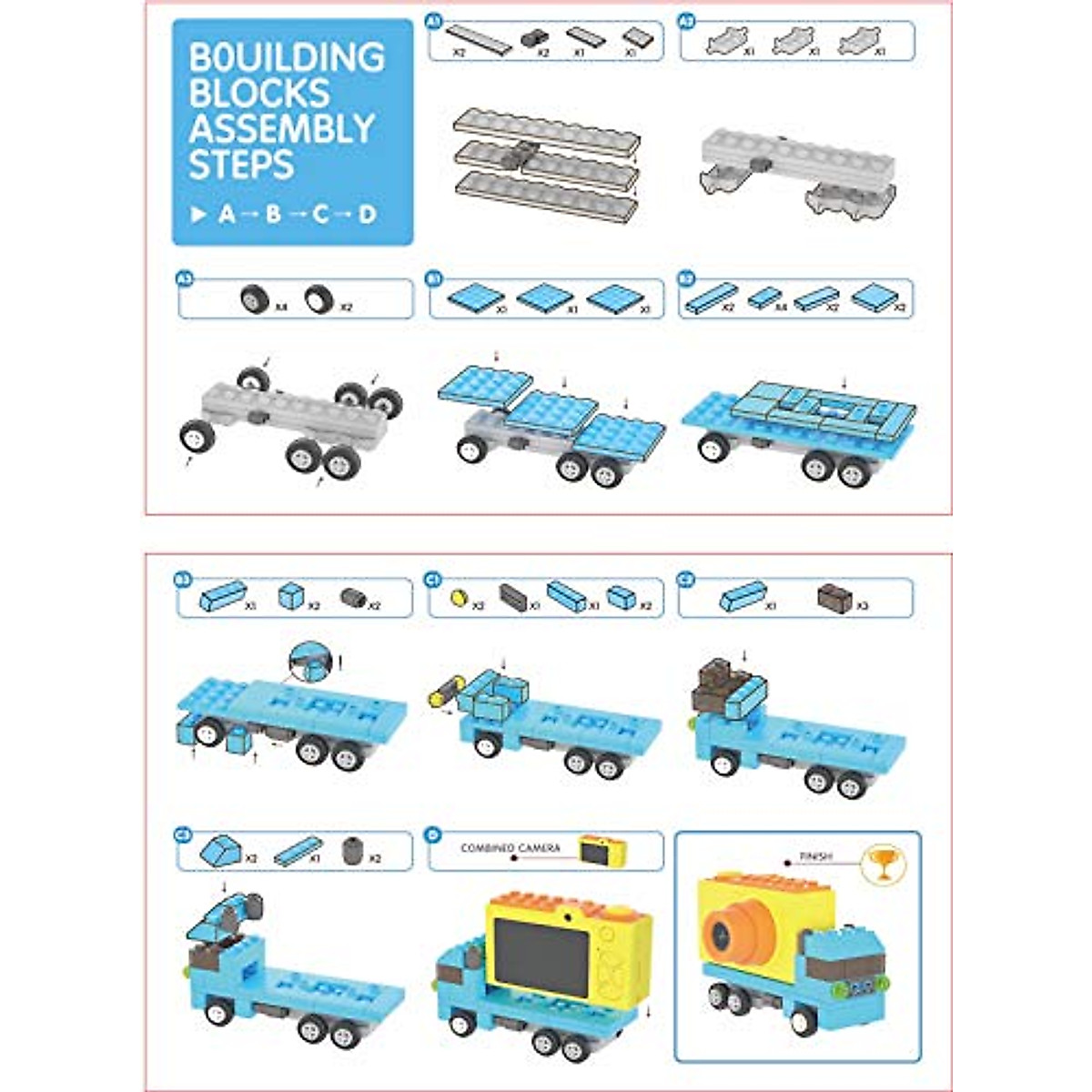 Kids Digital Camera, 1080P FHD Kids Camera 2 Inch IPS Screen Compatible Selfie Support 32GB SD Card, for Boys Girls Puzzle Pack Included