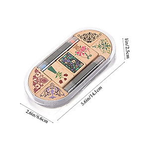 8 Pcs Lace Stamp Set Flower Stamps Flower Decoration for Scrapbook Children's DIY Supplies Classical Lace Stamps Scrapbooking DIY Stamp Stamps for Scrapbook Decor