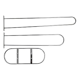 Chrome Plated Metal Hanger Stacker Holds 50-70 Hangers, Organize Wood, Metal and Plastic Adult Size Hangers for Pants and Shirts (Quantity 1) (1)