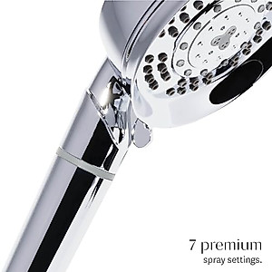 T3 Source Hand-Held Showerhead | Adjustable Hand Held Chrome Shower Head with Chlorine Filter | Mineral Filter Reduces Free Chlorine and Hydrogen Sulfide