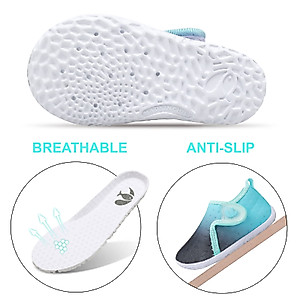 FEETCITY Baby Boys Girls Water Shoes Beach Quick Dry Swim Barefoot Aqua Socks Outdoor Athletic Pool Shoe 12-18 Months Infant