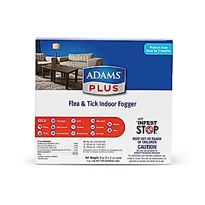 Adams Plus Flea Control Indoor Fogger, 3 Ounce, 3 Pack