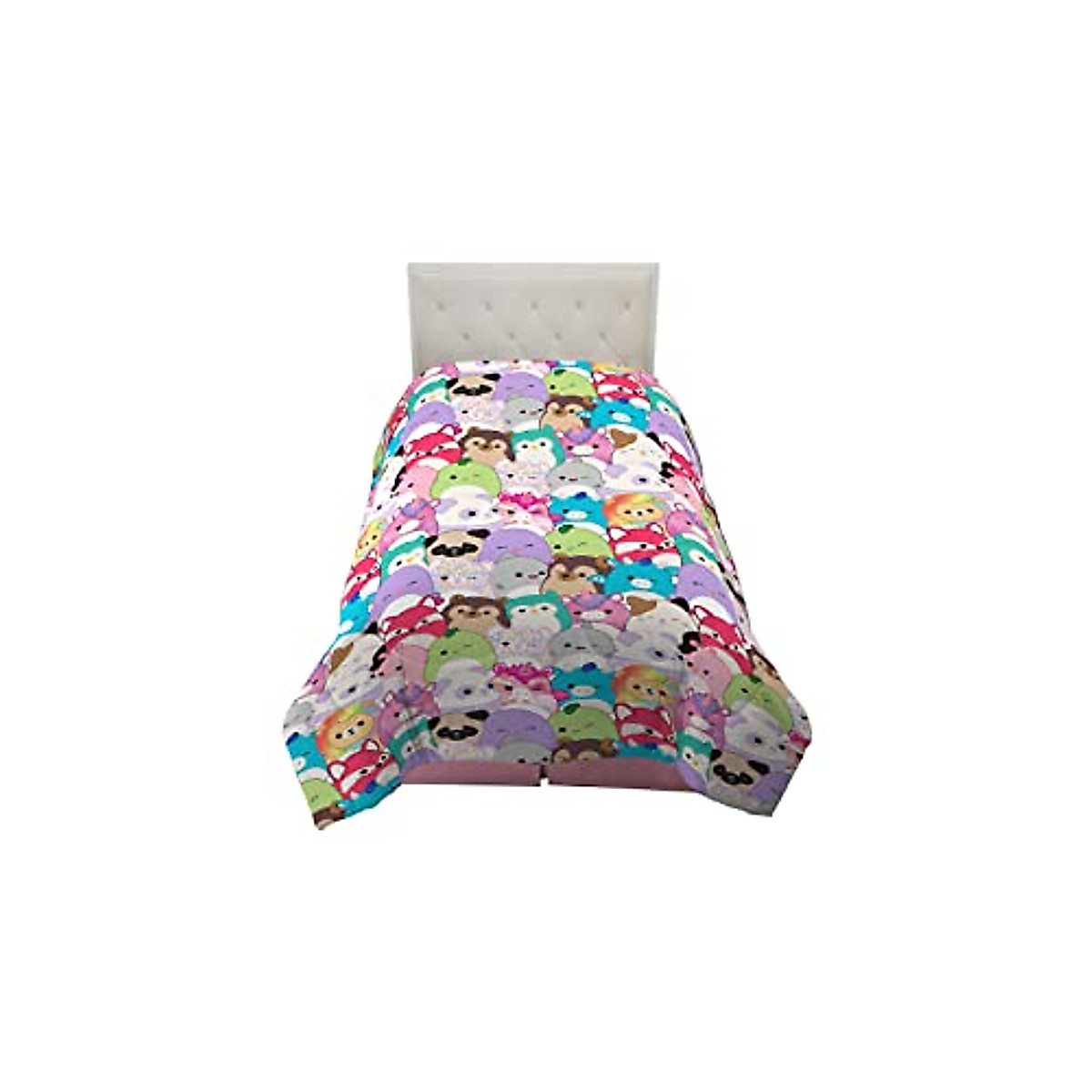 Franco Squishmallows Bedding Super Soft Microfiber Reversible Comforter, Twin, (Official Licensed Product)