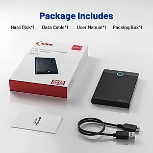 Retro Game Console Retroplay HDD - External Gaming Hard Drive Built in 60000+ Video Games,Compatible 70+ Emulators,Plug & Play Emulator Console Support SATA 3.0,USB 3.0,For Win8.1/10/11（500GB）