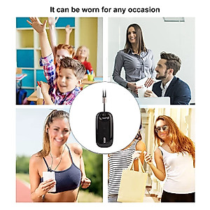 Portable Air Purifier Necklace, Wearable Negative Ionizer Air Cleaner Ultra Quiet Hanging Neck, Multifunctional Portable Air Freshener for Travel Party Kids Pet (Gold)
