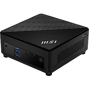 MSI Cubi 5 Mini PC: Intel Core i7-12550U, 16GB DDR4 (2x8GB) 2666MHz, 512GB SSD, WiFi 6E, BT 5.2, Thunderbolt Type-C, Dual Display, Energy Efficient, Black, Windows 11Pro: 12M-027US