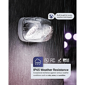 Sunco LED Outdoor Emergency Light, 2-Head Adjustable Wet Rated Exit Lights with Battery Backup, Egress Light, Fire Resistant, 2.4W, 400 LM, 6500K CCT, AC120-277V, UL 2 Pack