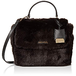 Calvin Klein Leilani Micro Pebble Top Handle Crossbody, Black