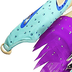 LIUHUO Rhythmic Leotards Dress Purple Girls Children Gymnastic Wear Belly Competition Performance Ballet Leotards