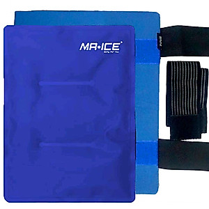 Large Gel Ice Pack Wrap - Ice Packs for Injuries Reusable Cold Pack Compress for Swelling, Sprains, Bruises - Large Hot and Cold Therapy for Hip, Back, Shoulder, Knee Replacement Surgery - 11" x 14"