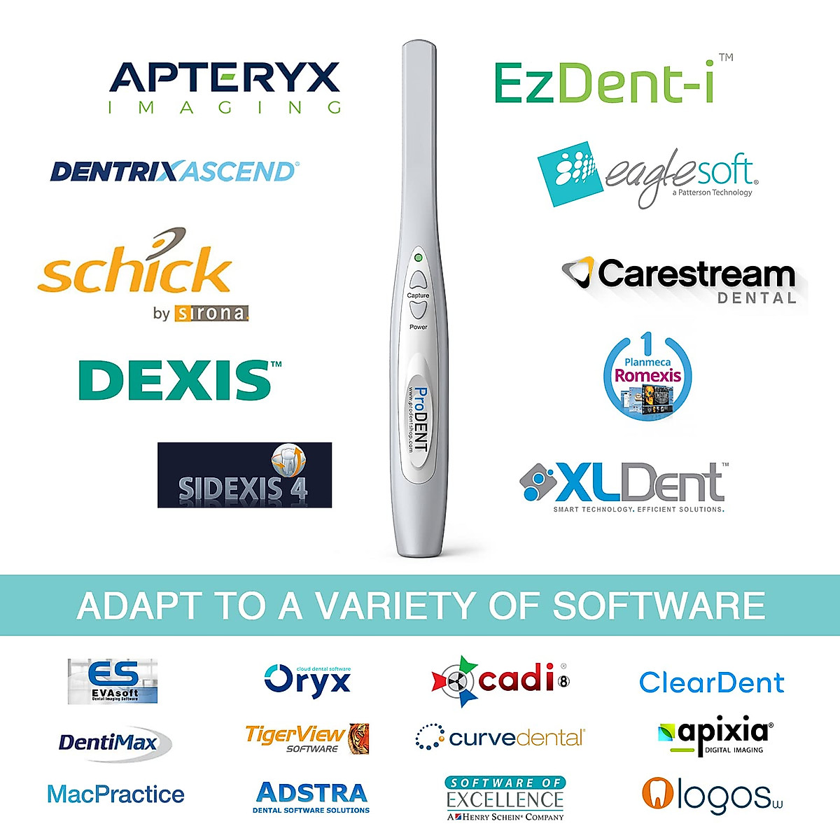 ProDENT Intraoral Camera PD740, Capture Button Driver to Work with Eaglesoft, Dexis, Apeteryx, Carestream, Tigerview,