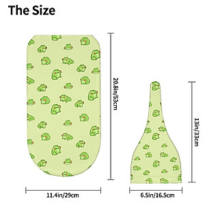 Cute Frogs Baby Stuff Swaddle Blanket and Hat Set Boy Girl, Soft Stretchy Newborns Sleep Sack Receiving Blanket Frog Gifts for Frog Lovers