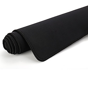 Yarlung Stove Top Cover for Electric Stove, Thick Glass Top Protector Mat for Cooktop, Washer Dryer Top, Prevents Scratching Expands Usable Space, 28.5''L x 20.5''W Black, 2 Hooks