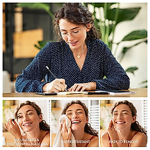 4D Fiber Mascara Eyelash Curler Kit - Lengthening, Volumizing, Smudge-proof & Water Resistant - Long Lasting & Dramatic Lash Extension Mascara - Certified Hypoallergenic & Cruelty Free Best Mascara