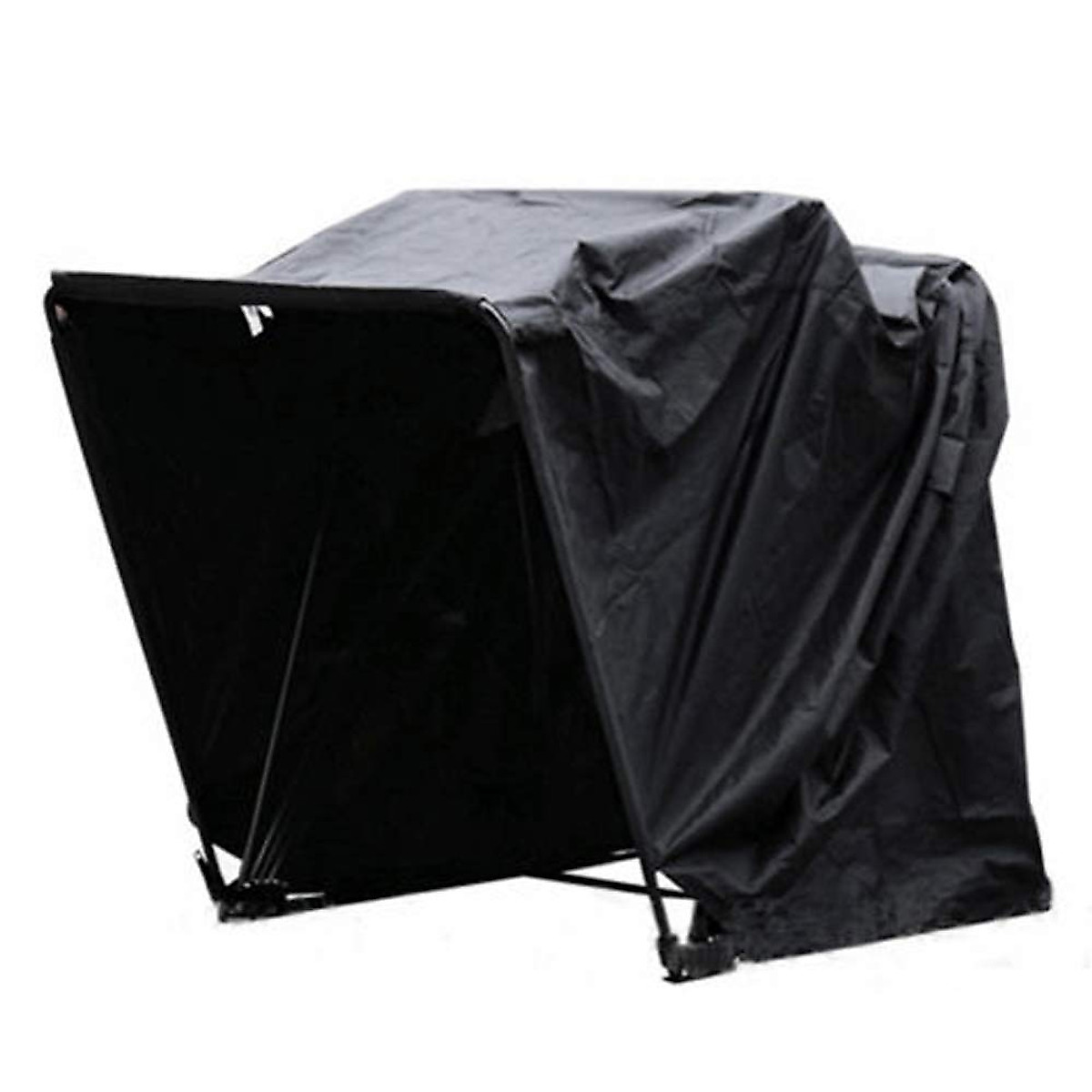 TECHTONGDA Heavy Duty Motorcycle Storage Garage Shelter Shed Cover Blcak Tent Portable Motorcycle Tent Sheds (L/11.3 * 6.2 * 6.2")