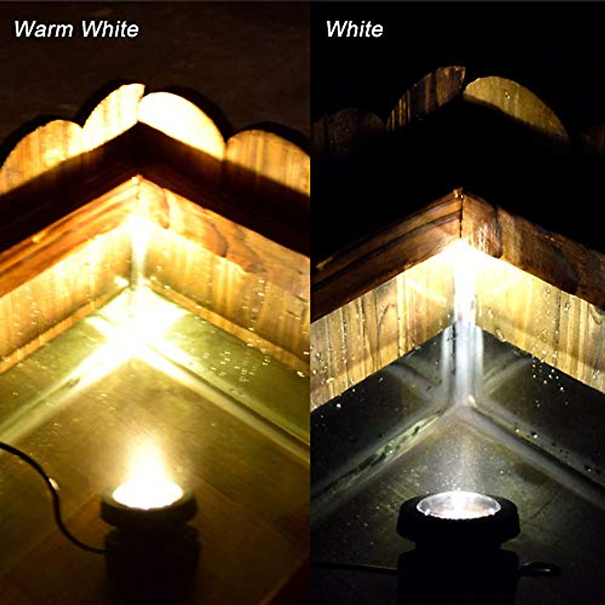 Solar Spotlights, Outdoor Solar Spotlights Halloween Spot Lights, Spot Lamp Light Spotlight Solar Pool Pond Lights House Garden Yard Pathway Tree Flag Light(White)