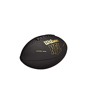 Wilson NFL Super Grip Composite Football - Junior Size, Black/Gold