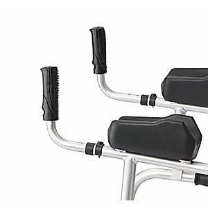 Medline Upright Walker with 5” Dual Wheels, Forearm Walker with Armrests, Height Adjustable, 300lb Weight Capacity