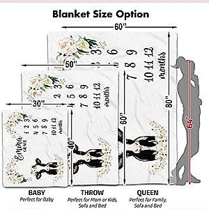 Personalized Cow Baby Blanket,Milestone Floral Cow Blankets,Cow Print Fleece Blanket,Cow Blanket Baby,Cow Print Baby Blanket,Cow Baby Security Blanket,Cow Throw Blanket,Baby Blanket Cow,Cows Blanket