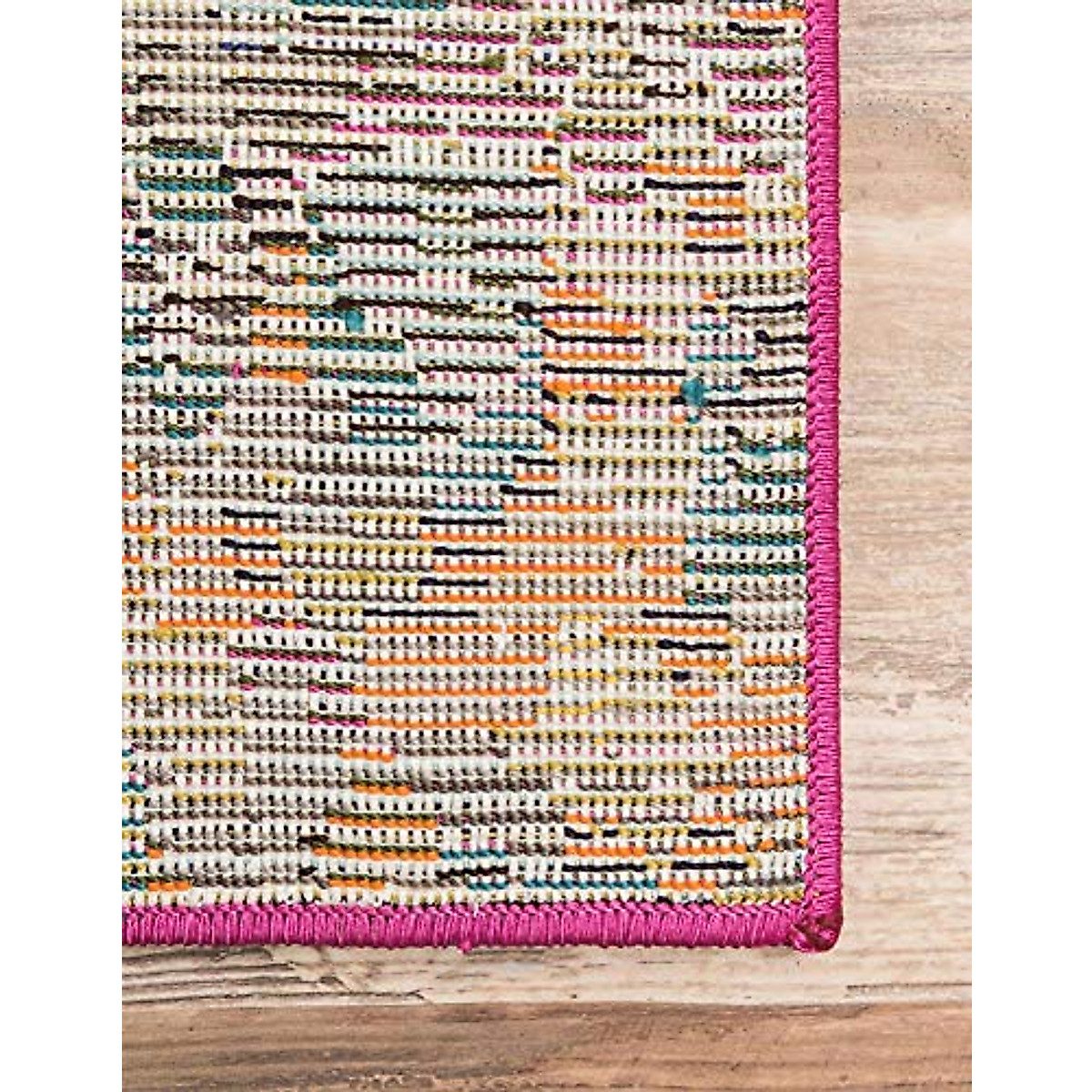 Unique Loom Jardin Collection Colorful, Vibrant, Abstract, Modern Area Rug, 3 ft 3 in x 5 ft 3 in, Multi/Blue