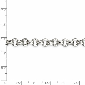 IceCarats 925 Sterling Silver 6.75mm Cable Link Chain Belcher Necklace 18 inch