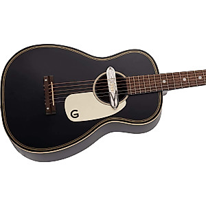 Gretsch G9520E Gin Rickey Acoustic Electric Guitar, Smokestack Black, with Soundhole Pickup
