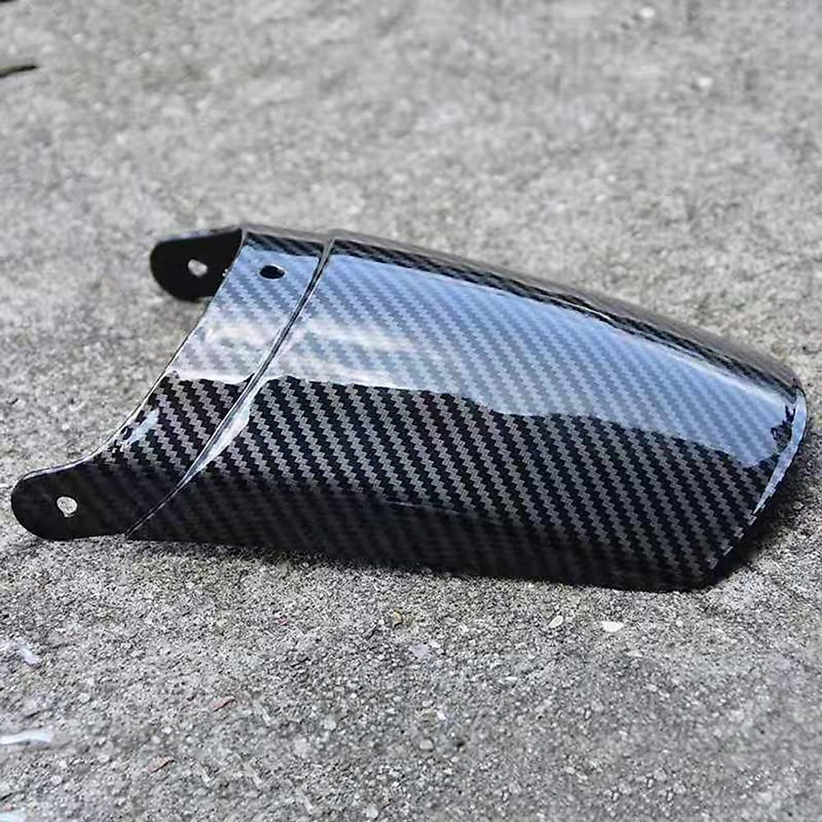 Motorbike Fender Extension Cover, Zcargel Plastic Extended Water Flap Splash Cover Motorcycle Modification Accessories Mud Tile Cover Carbon Fiber Fit For Most Motorcycle 21Cm X 12.5Cm