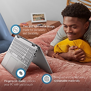 HP Pavilion x360 Convertible Laptop, 12th Gen Intel Core i5-1235U, 12 GB RAM, 256 GB SSD, 15.6" Full HD Touchscreen, Windows 11 Home, Long Battery Life, Backlit Keyboard, HD Webcam (15-er1010nr, 2022)