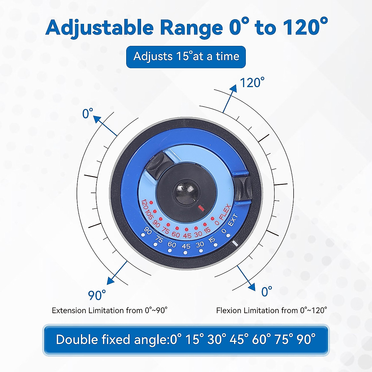 Orthomen Hinged ROM Knee Brace, Post Op Knee Brace for Recovery Stabilization, ACL, MCL and PCL Injury, Adjustable Medical Orthopedic Support Stabilizer After Surgery, Women and Men