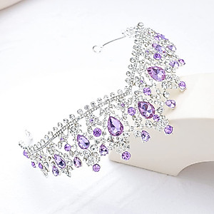 Kamirola - Queen Crown and Tiara Princess Crown for Women and Girls Crystal Headbands for Bridal, Gothic Halloween Costumes for Women Prom Christmas Wedding Birthday Prom Pageant Party