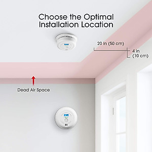 X-Sense 10-Year Battery Smoke and Carbon Monoxide Detector with LCD Display, Dual Sensor Smoke and CO Alarm Complies with UL 217 & UL 2034 Standards, Auto-Check, SC08
